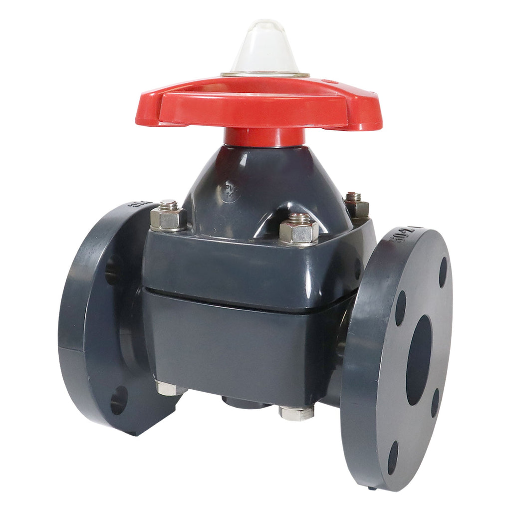PVDF Flanged Diaphragm Valve